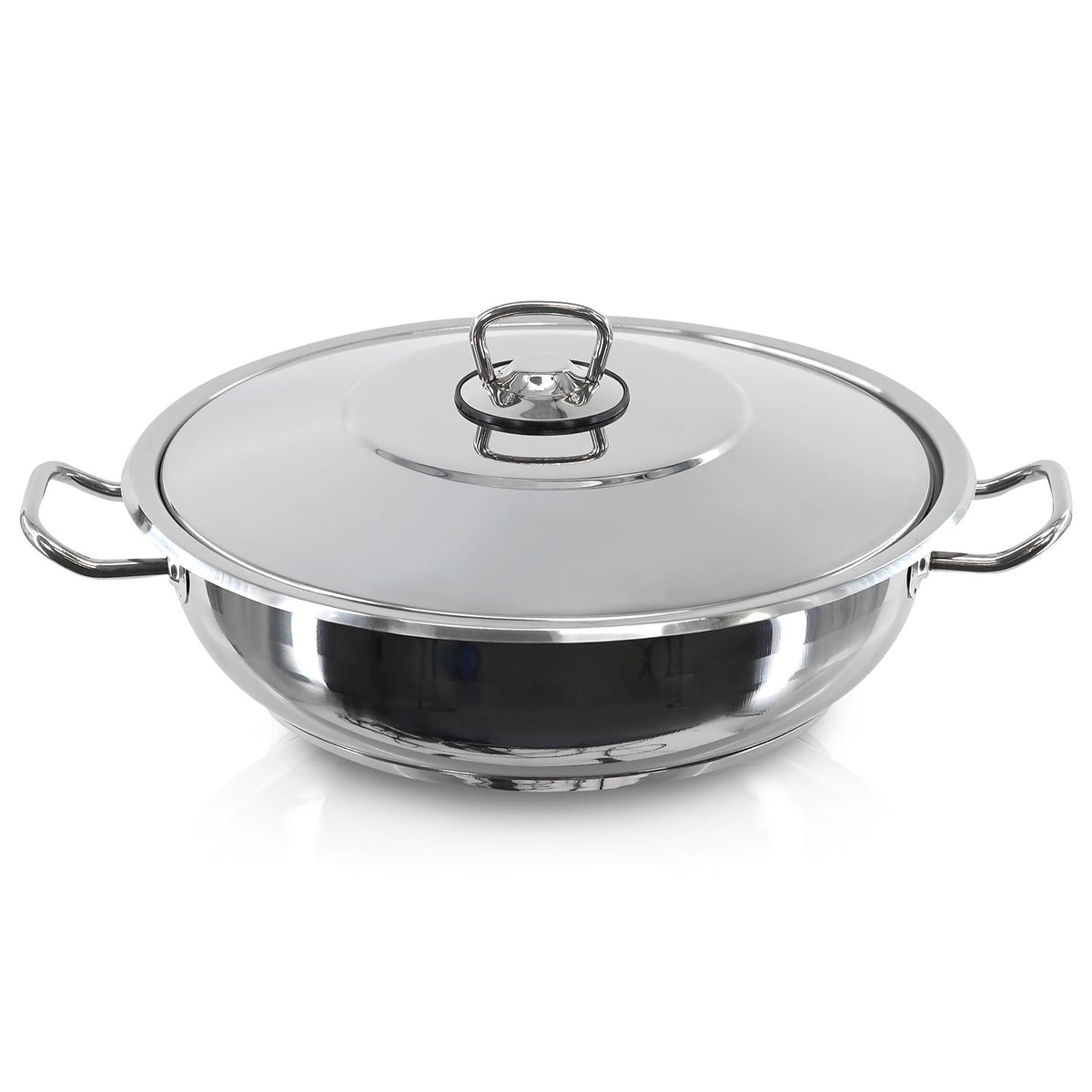 Gastro Shallow Pot With Lid 28 x 8 cm by GEEZY | UKBuyZone – UKbuyzone