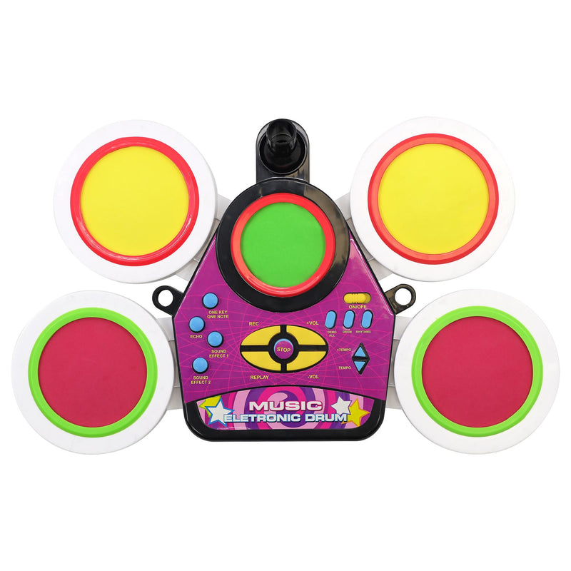 Electronic Drum Kit Playset - Multicoloured - Toys And Games - Musical ...