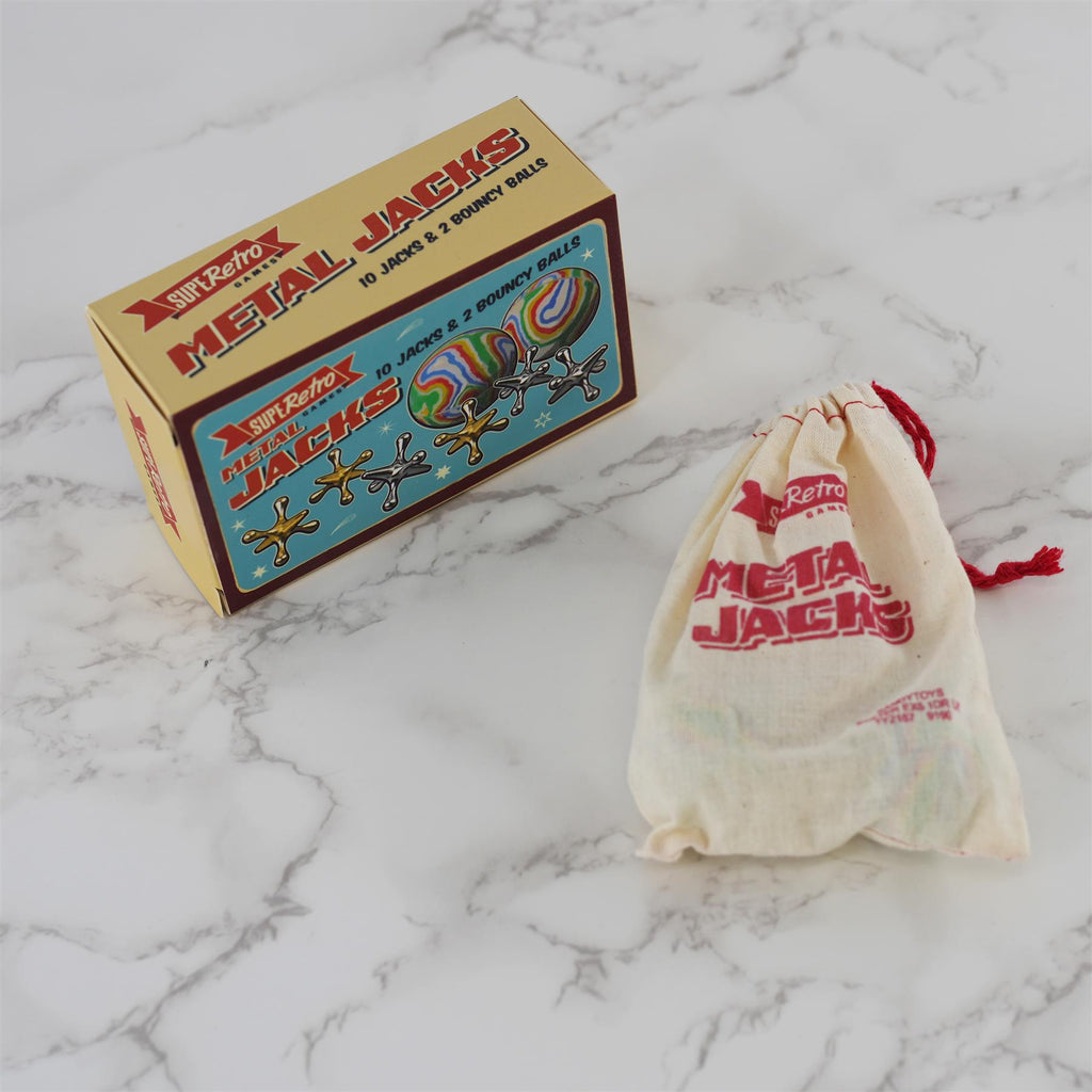 Traditional Metal Classic Jacks Game - Classic Game - Knucklebones Game ...