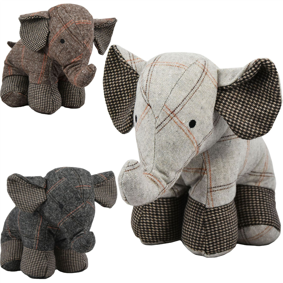 Tartan Elephant Door Stopper by The Magic Toy Shop - UKBuyZone – UKbuyzone
