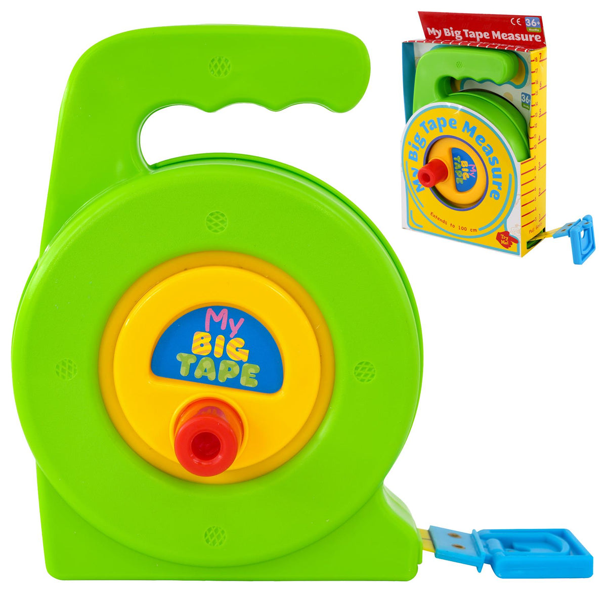 The Magic Toy Shop Big Tape Measure Toy for Kids Ages 3, 36" Long ...