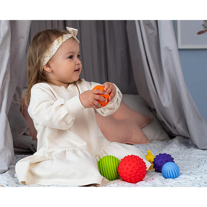 First Baby Ball Set for Sensory Exploration with 6 Textured Balls ...