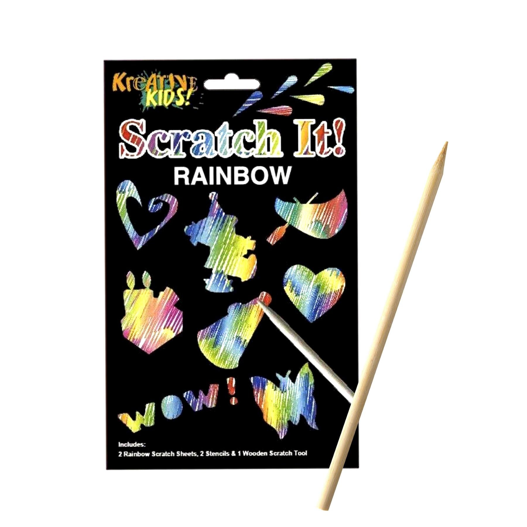 Magic Rainbow Scratch Paper Art Kit for Kids by The Magic Toy Shop ...